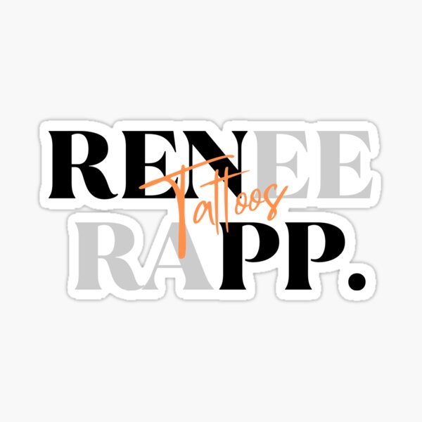 "Renee Rapp - Tattoos" Sticker for Sale by Lougouail | Redbubble