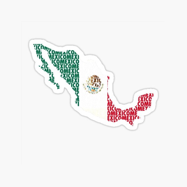 "Map of Mexico" Sticker for Sale by UrWorldCtries | Redbubble