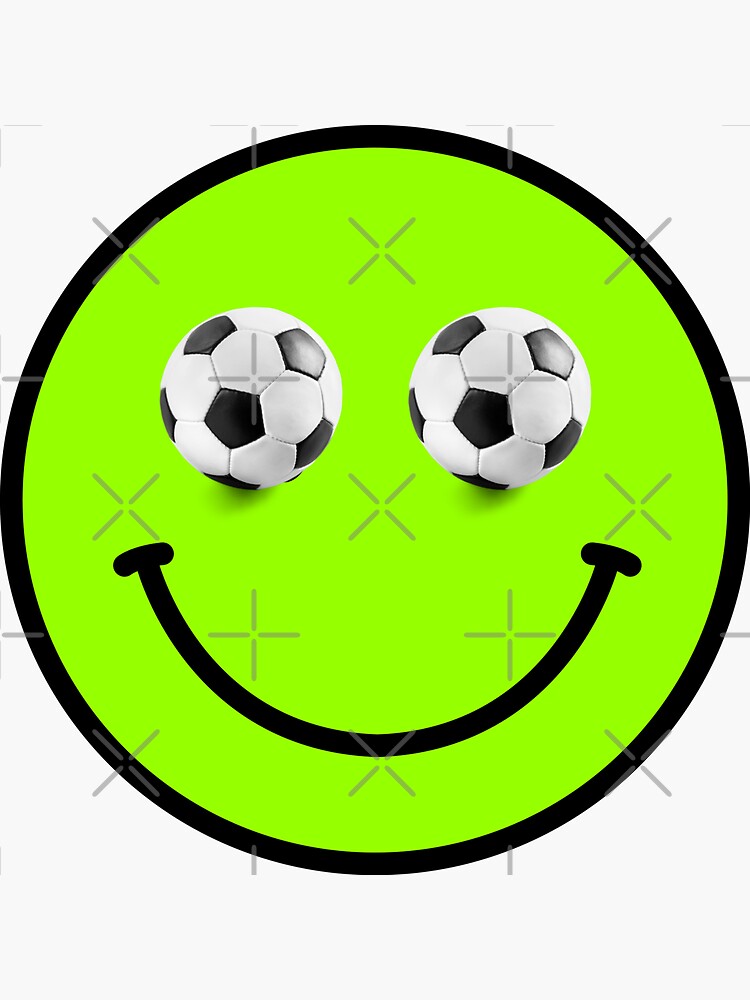 "Football Smiley Face" Sticker for Sale by Amadhaun13 | Redbubble