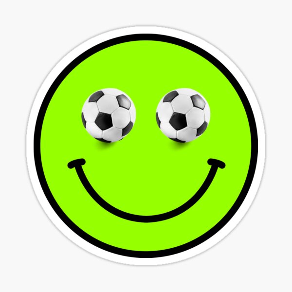 "Football Smiley Face" Sticker for Sale by Amadhaun13 | Redbubble