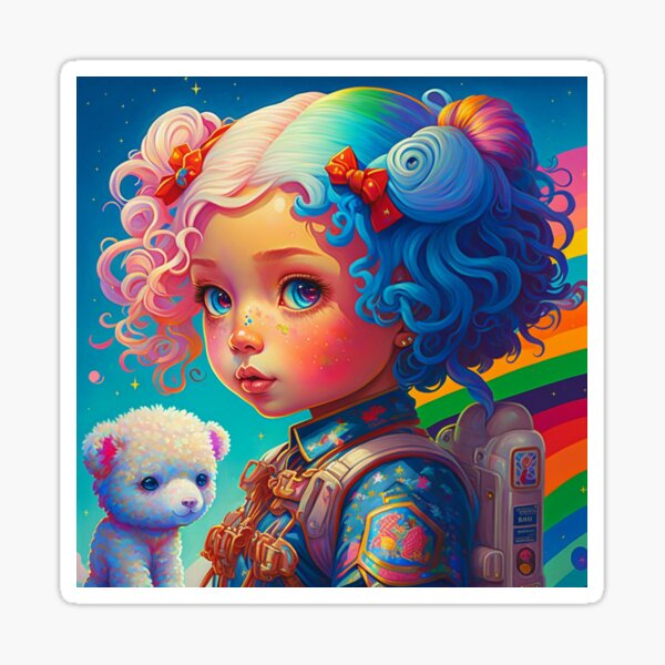 "Rainbow space cadet" Sticker for Sale by HarperFox | Redbubble