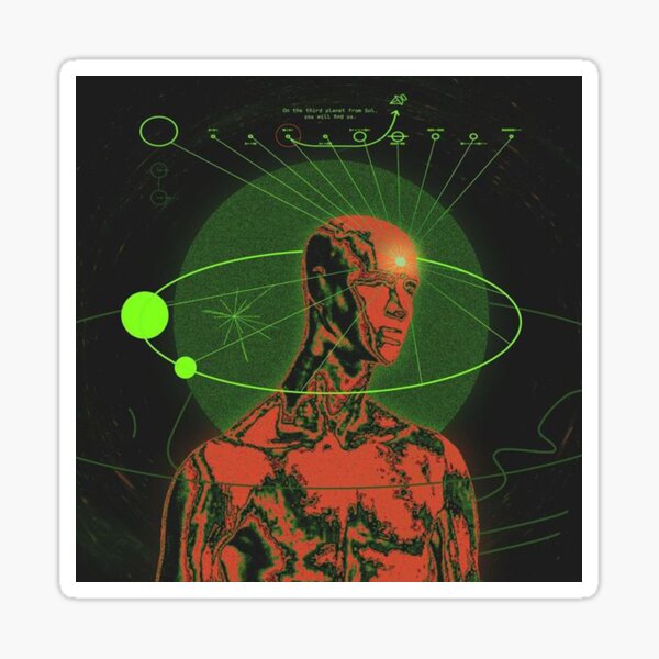 "Solar System revolving around Man" Sticker for Sale by JimmyTimote ...