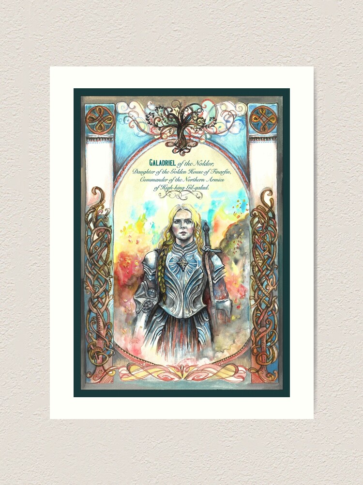 "The Rings of Power - Galadriel of the Noldor" Art Print for Sale by ...