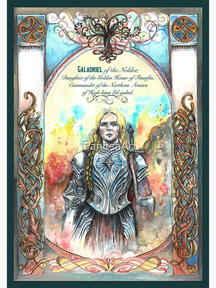 "The Rings of Power - Galadriel of the Noldor" Art Print for Sale by ...