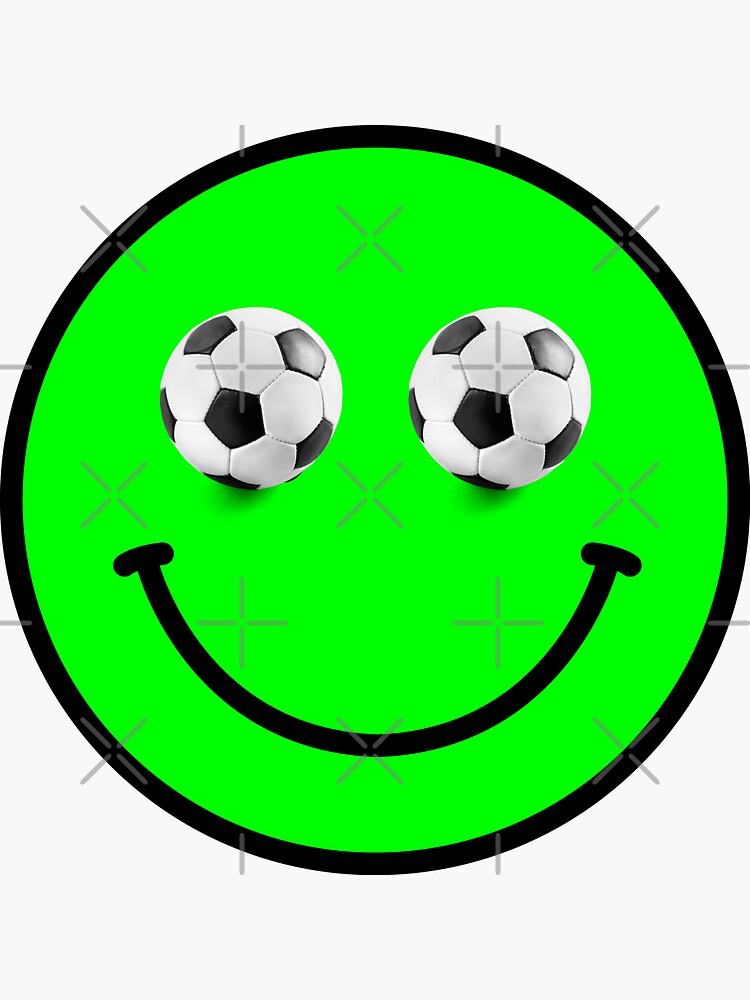 "Football Smiley Face" Sticker for Sale by Amadhaun13 | Redbubble