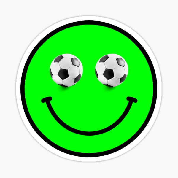 "Football Smiley Face" Sticker for Sale by Amadhaun13 | Redbubble