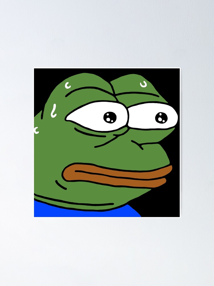"Poggers Emote – Peepo Pepega Twitch Discord Frog" Poster von rmpk101 ...