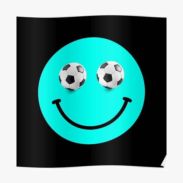 "Football Smiley Face" Poster for Sale by Amadhaun13 | Redbubble