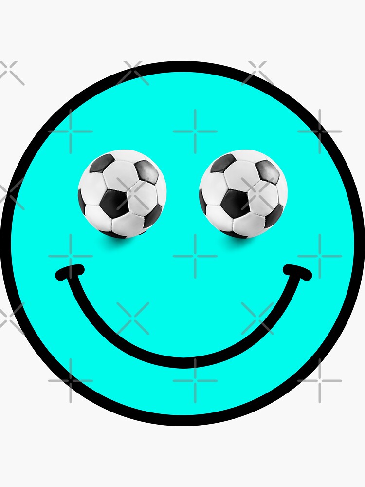 "Football Smiley Face" Sticker for Sale by Amadhaun13 | Redbubble