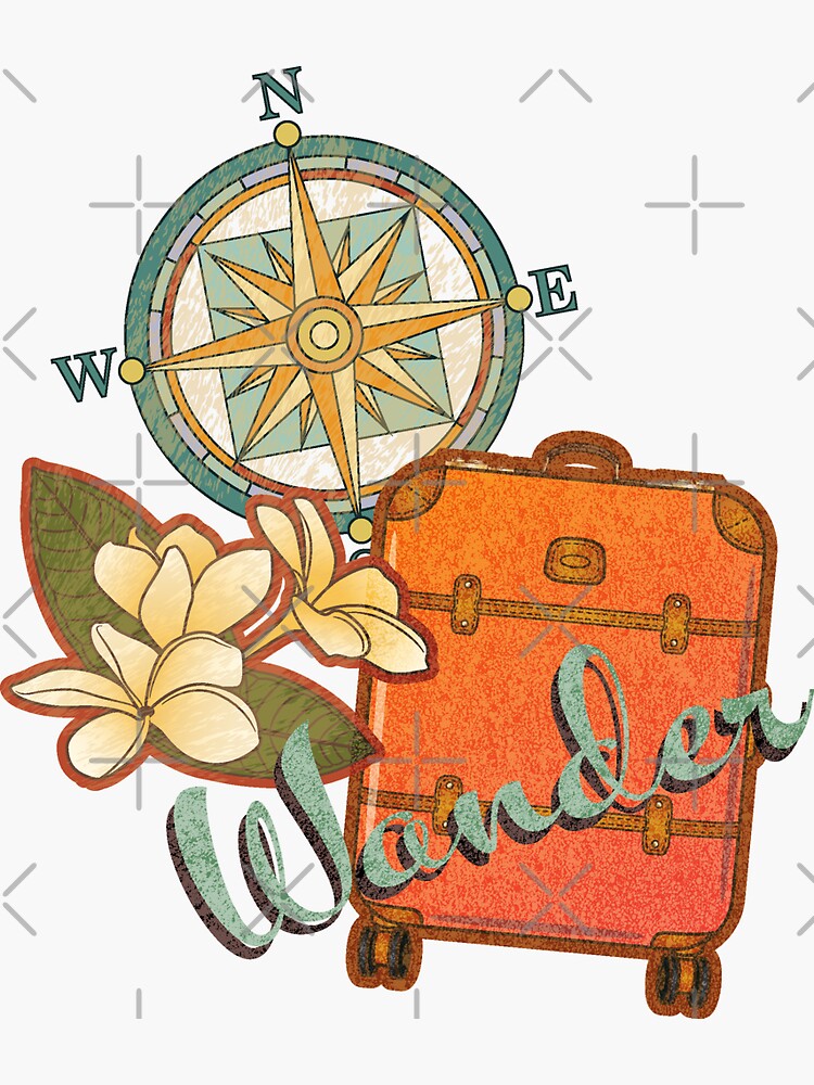 "Wander" Sticker for Sale by Pamelandia | Redbubble