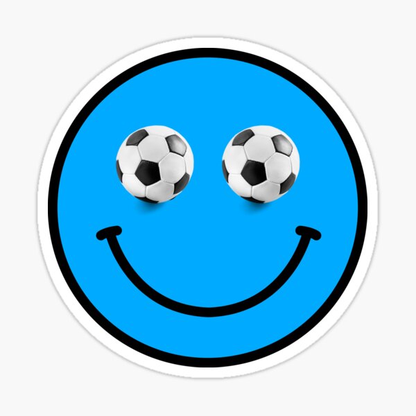 "Football Smiley Face" Sticker for Sale by Amadhaun13 | Redbubble