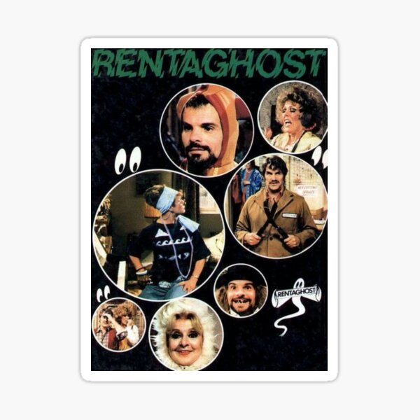 "rentaghost" Sticker for Sale by Glinda-39 | Redbubble