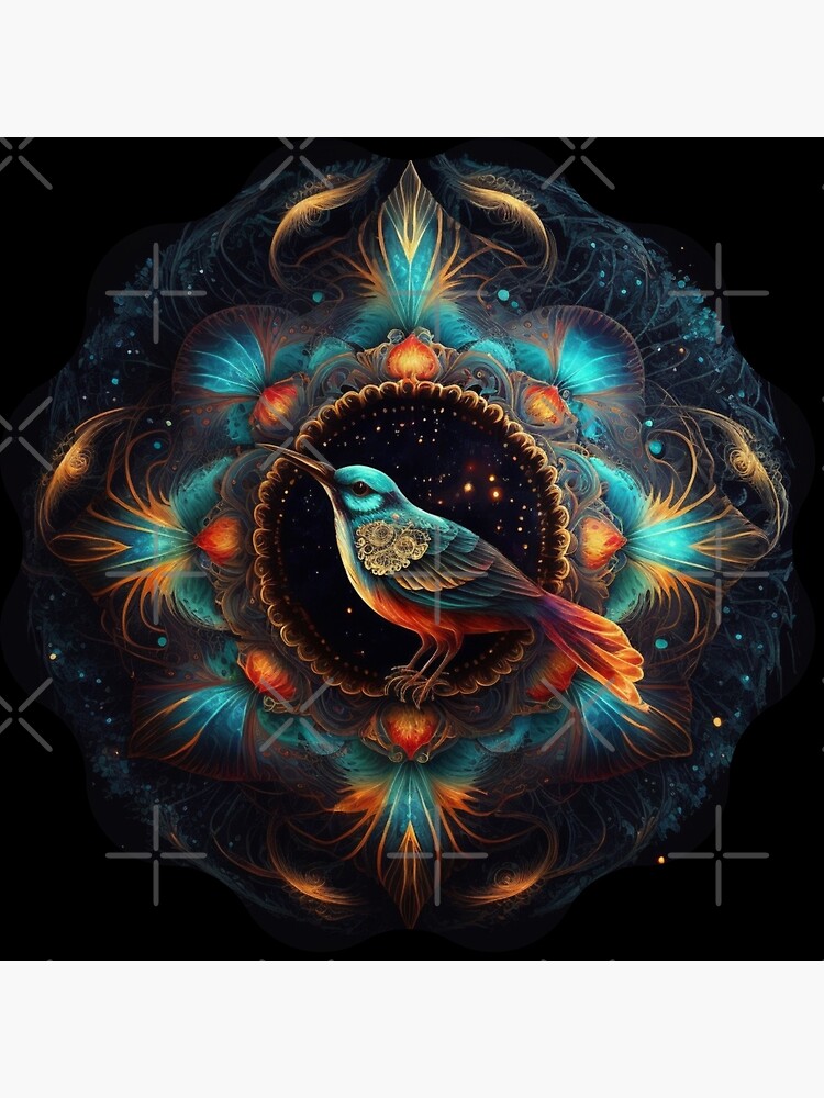 "Pattern of birds animal insects fish flower solar system mysterious ...