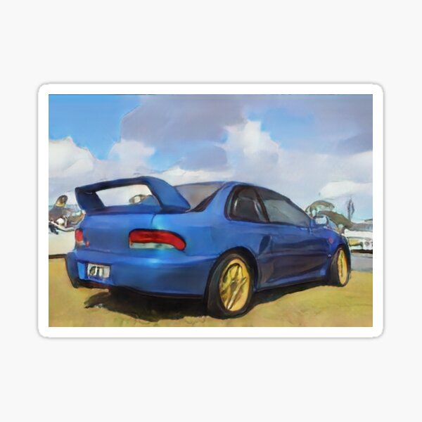 "Subaru Impreza Cartoon - Design" Sticker for Sale by Trevor1984 ...