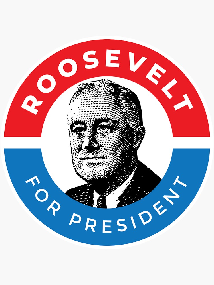 "President Franklin D Roosevelt FDR " Sticker for Sale by jtrenshaw ...