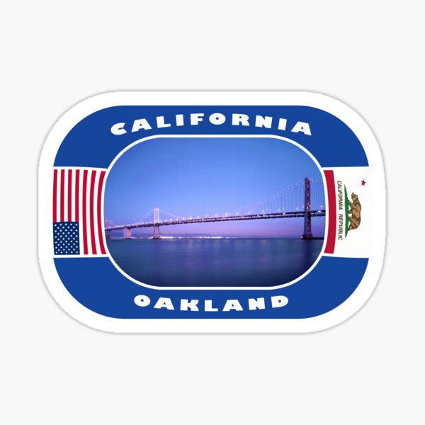 "California, Oakland, USA" Sticker for Sale by DeluxDesign2022 | Redbubble