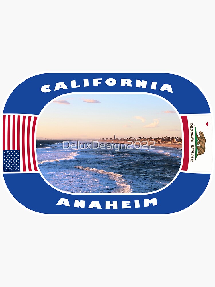 "California, Anaheim, USA" Sticker for Sale by DeluxDesign2022 | Redbubble