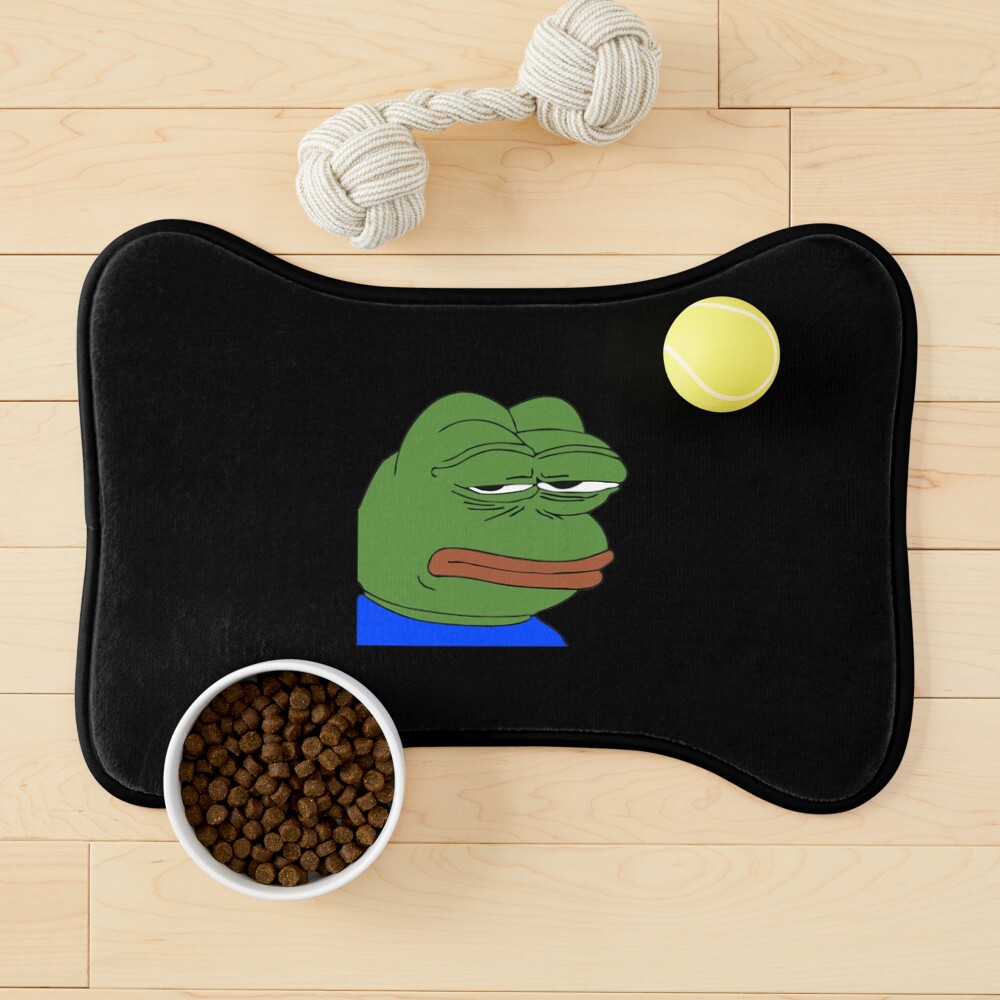 "Bored poggers emote - peepo pepega twitch discord frog" Sticker by ...