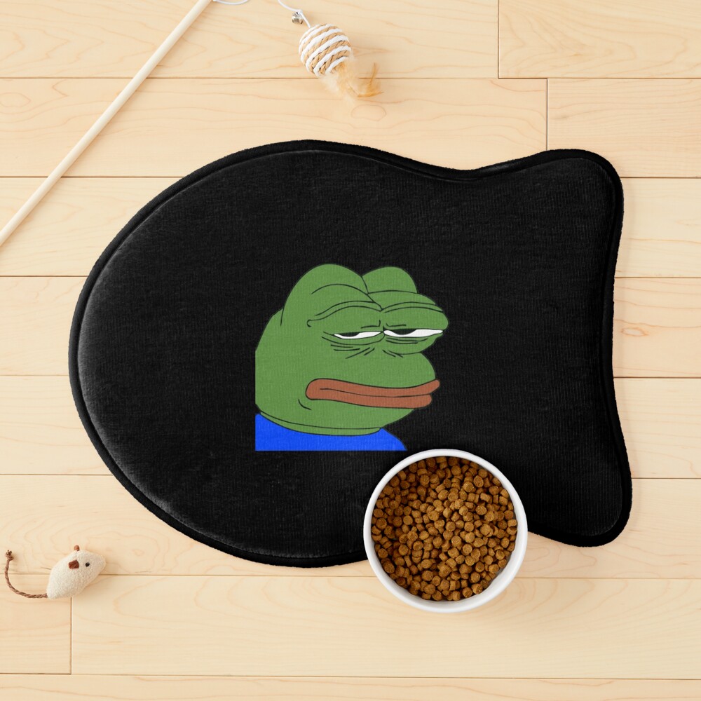 "Bored poggers emote - peepo pepega twitch discord frog" Sticker by ...