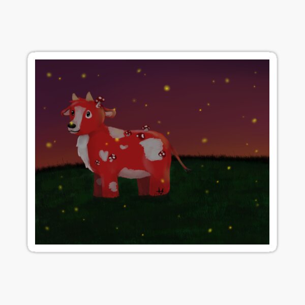 "Minecraft mushroom cow" Sticker for Sale by NewtN00t | Redbubble