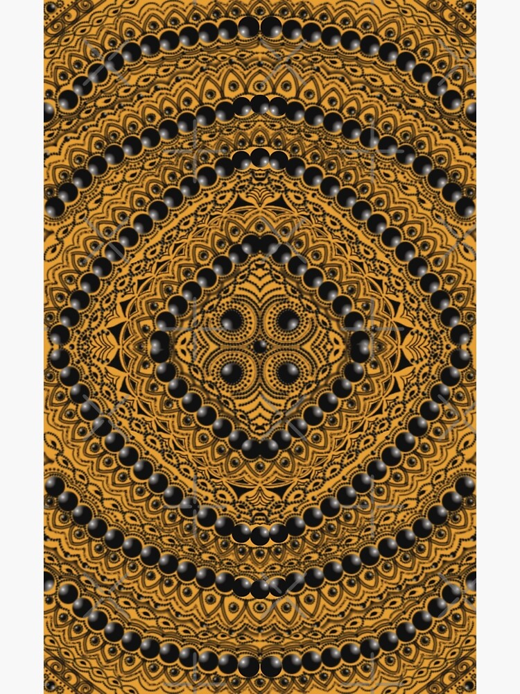 Black Yellow Mandala
