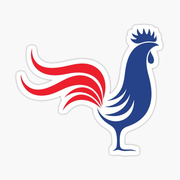 "French rooster" Sticker for Sale by Batartiste | Redbubble