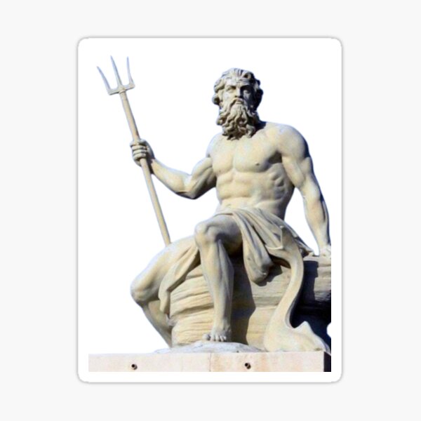"Poséidon" Sticker for Sale by Bloc2 | Redbubble
