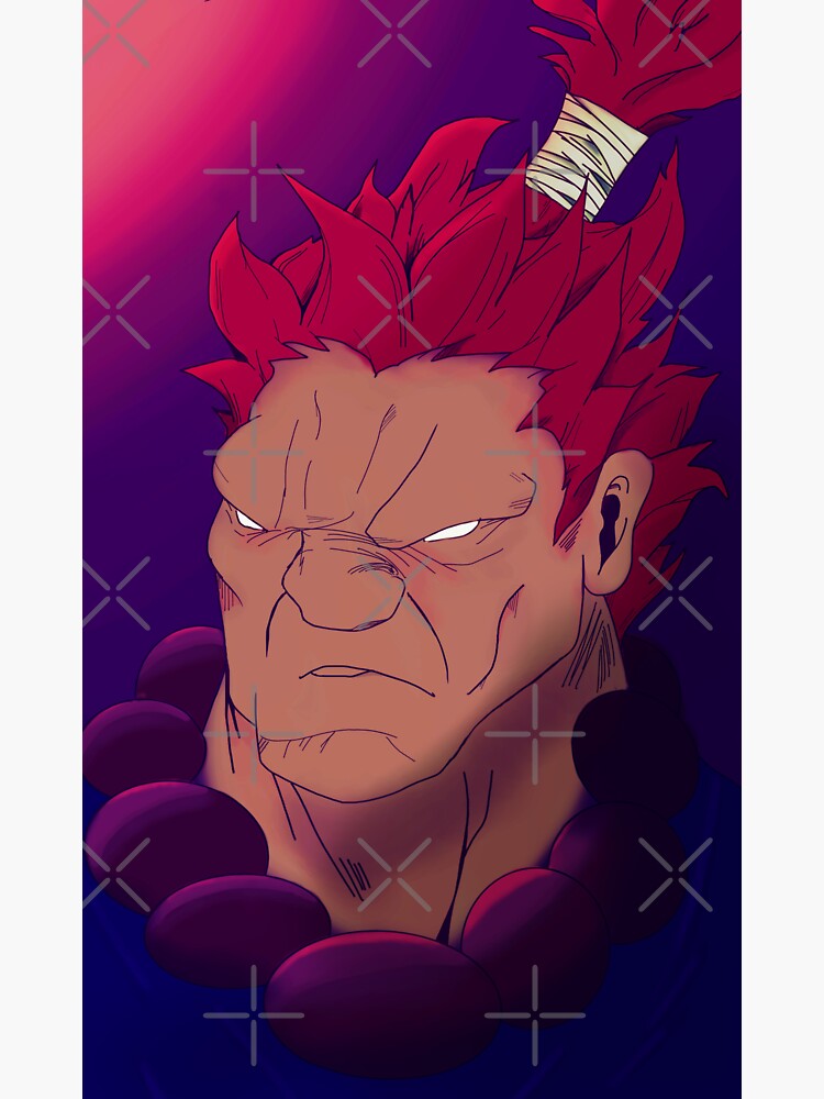 "Akuma street fighter drawing" Sticker for Sale by nicafab | Redbubble