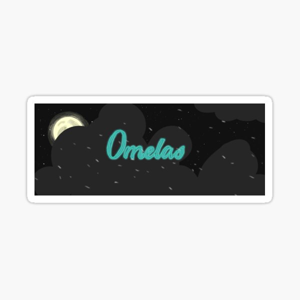 "omelas" Sticker for Sale by emgrav | Redbubble
