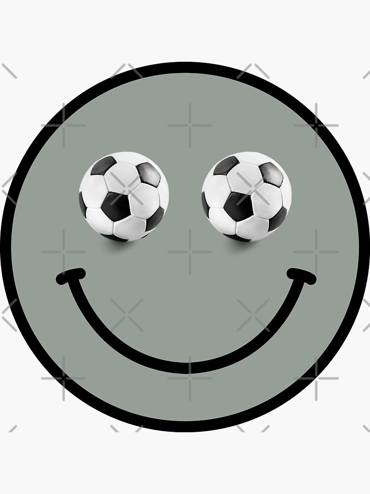 "Football Smiley Face" Sticker for Sale by Amadhaun13 | Redbubble