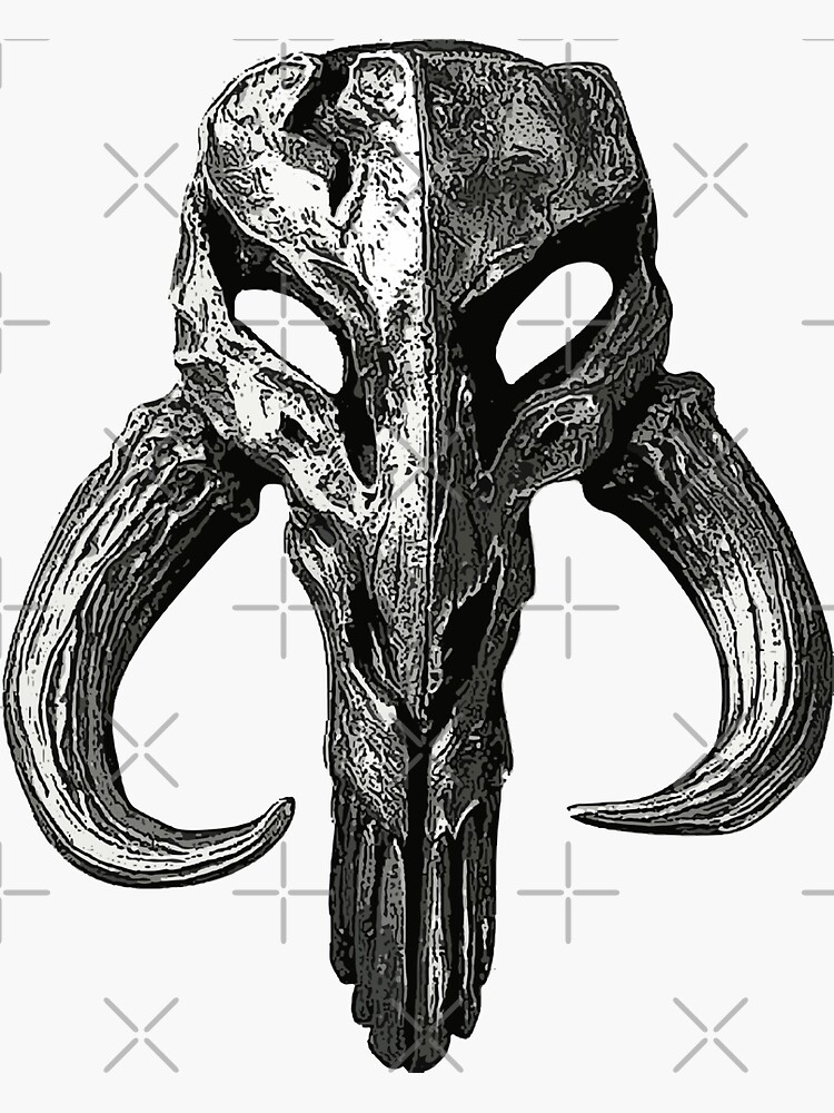"Bounty Hunter Logo Mythosaur #bobafett #Mythosaur T-Shirt" Sticker for ...