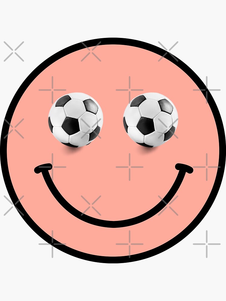 "Football Smiley Face" Sticker for Sale by Amadhaun13 | Redbubble