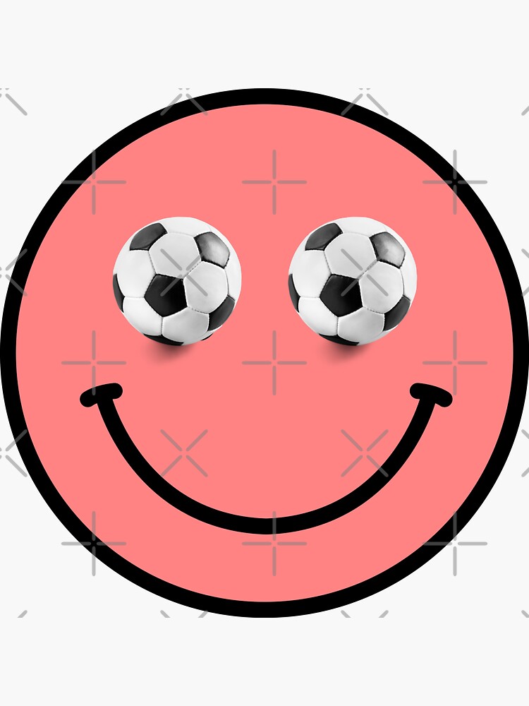 "Football Smiley Face" Sticker for Sale by Amadhaun13 | Redbubble