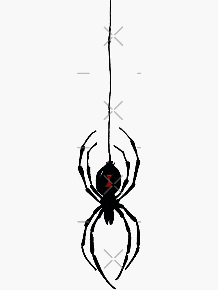 "Black Spider Tattoo" Sticker for Sale by Cesarcali | Redbubble