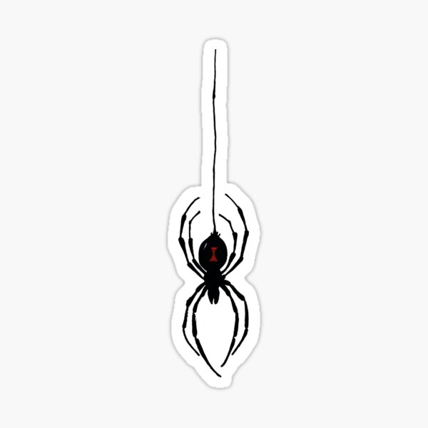 "Black Spider Tattoo" Sticker for Sale by Cesarcali | Redbubble