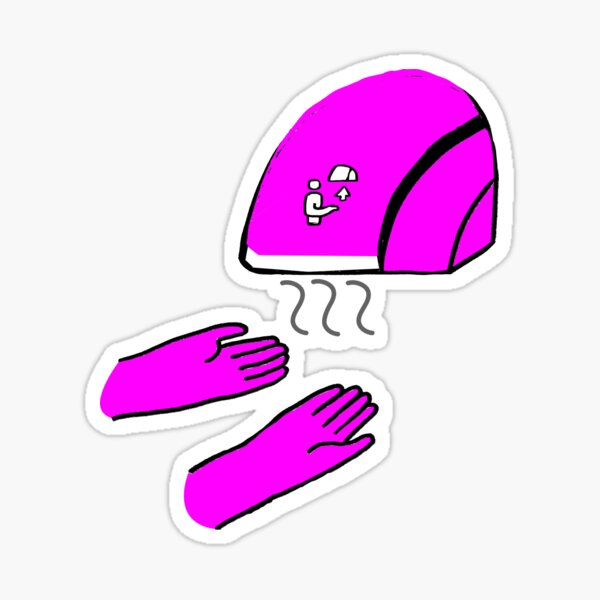 "hand dryer" Sticker for Sale by Hisham2050 | Redbubble