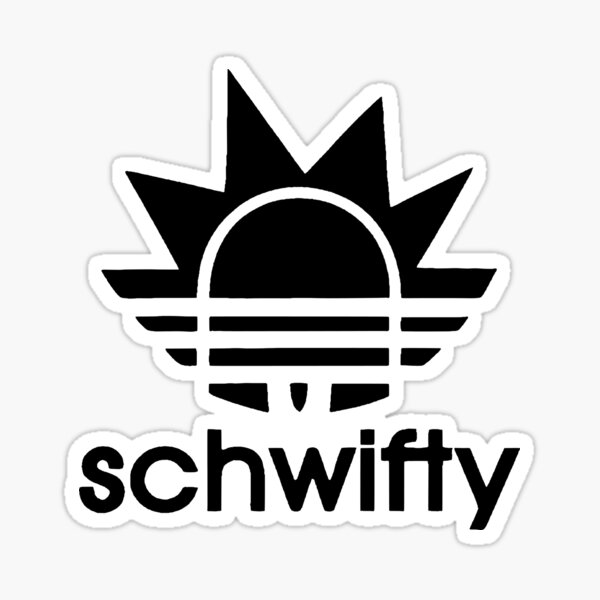 "Schwifty Logo | Funny | Cartoon | Memes | Rick and Morty | Stickers ...