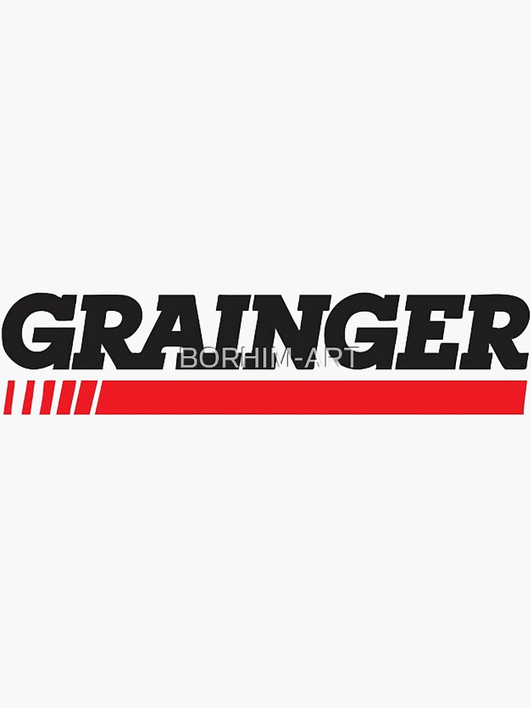 "grainger logo " Sticker for Sale by BORHIM-ART | Redbubble