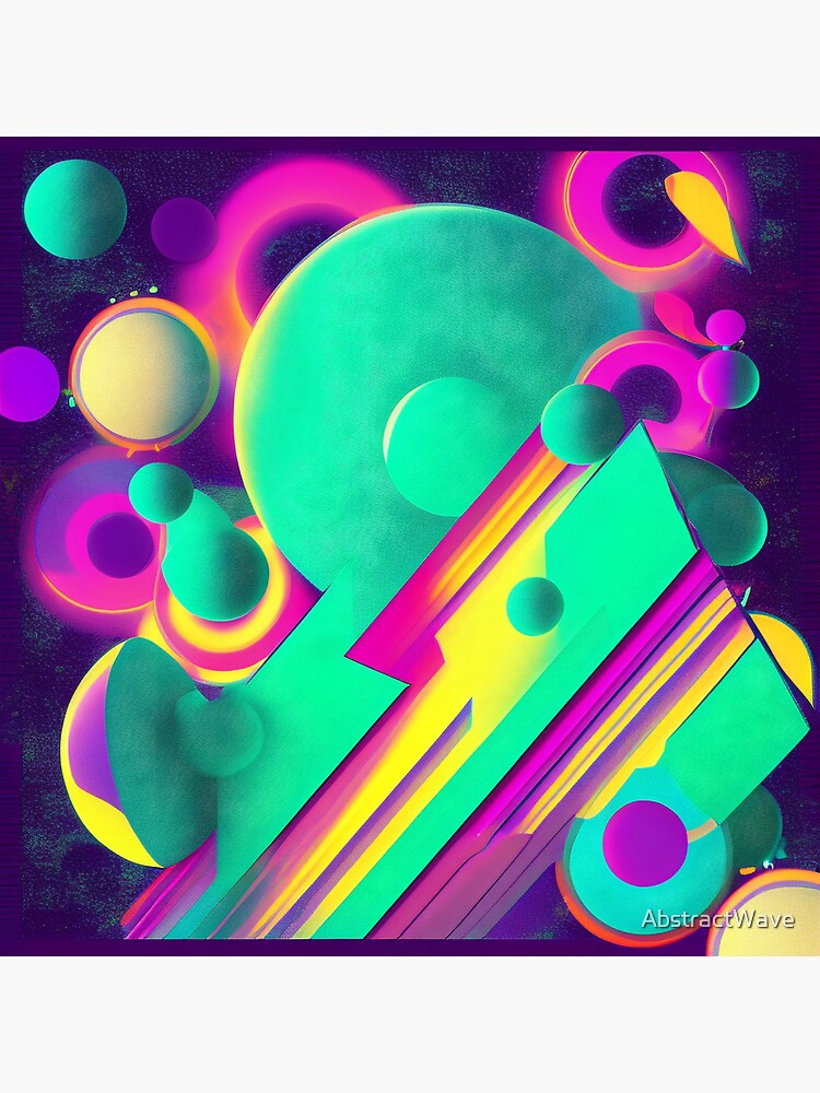"80s Abstract 022" Sticker for Sale by AbstractWave | Redbubble