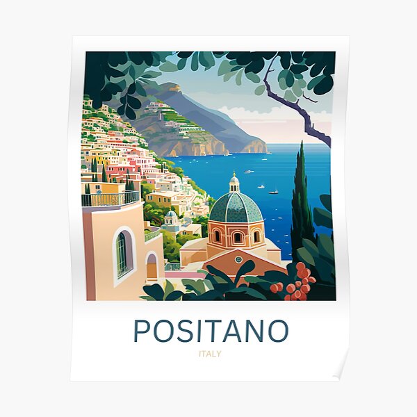 "Positano Italy" Poster for Sale by andreipopescu | Redbubble
