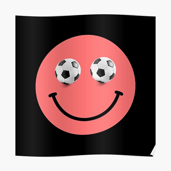 "Football Smiley Face" Poster for Sale by Amadhaun13 | Redbubble