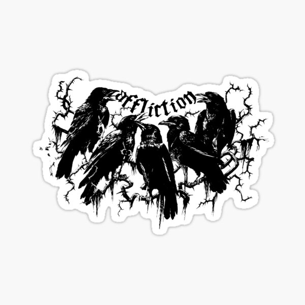 "Affliction Crows Sematary Ghost Mountain" Sticker for Sale by topitoff ...