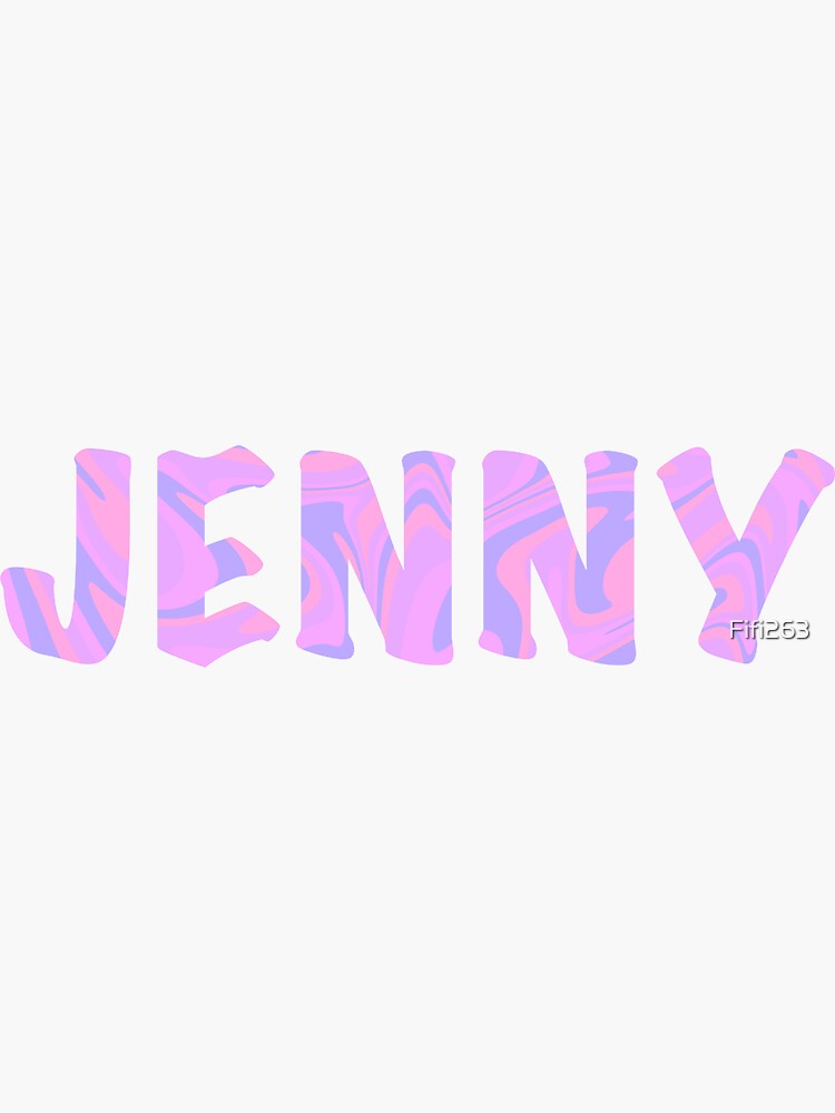 "Jenny marble" Sticker for Sale by Fifi263 | Redbubble