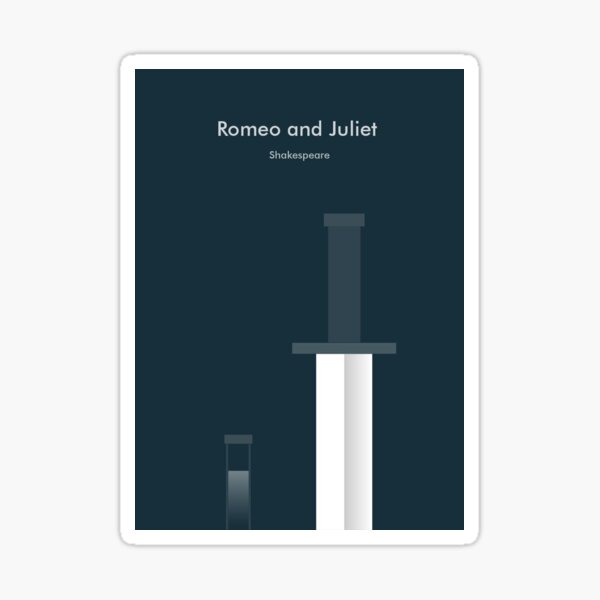 "Classic Romeo and Juliet" Sticker for Sale by NicvicCreation | Redbubble