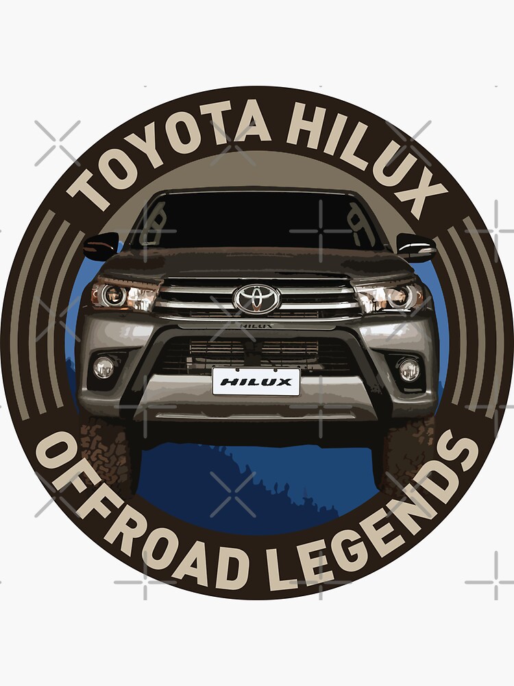 "4x4 Offroad Legends: Toyota Hilux" Sticker for Sale by OFFROAD-DESIGNS ...