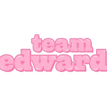 "team edward" Sticker for Sale by spiderhan | Redbubble