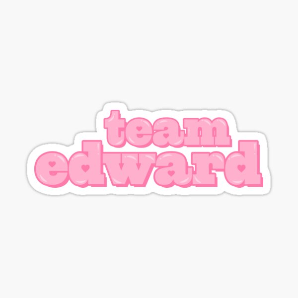 "team edward" Sticker for Sale by spiderhan | Redbubble