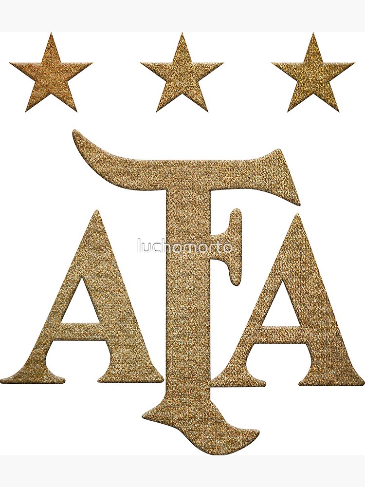 "AFA logo - Argentina (gold with texture)" Poster for Sale by ...