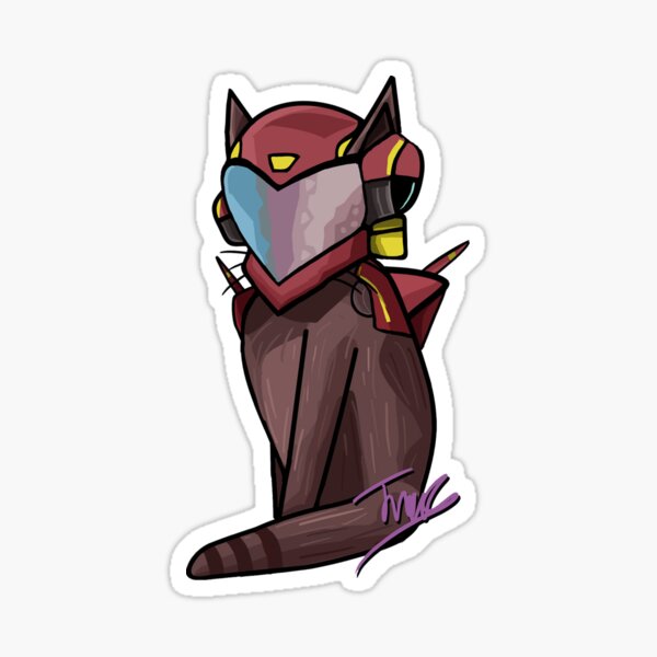 "Halo Vale Cat" Sticker for Sale by dedpotato | Redbubble