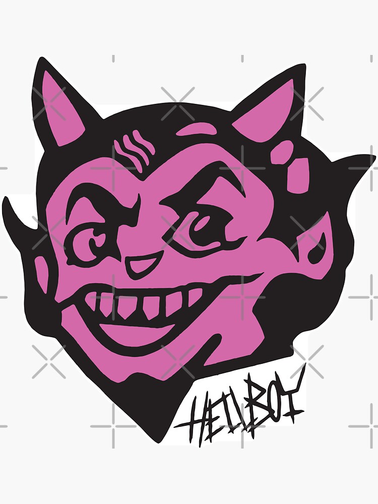 "Hellboy by Lil Peep" Sticker for Sale by StickTheSong | Redbubble